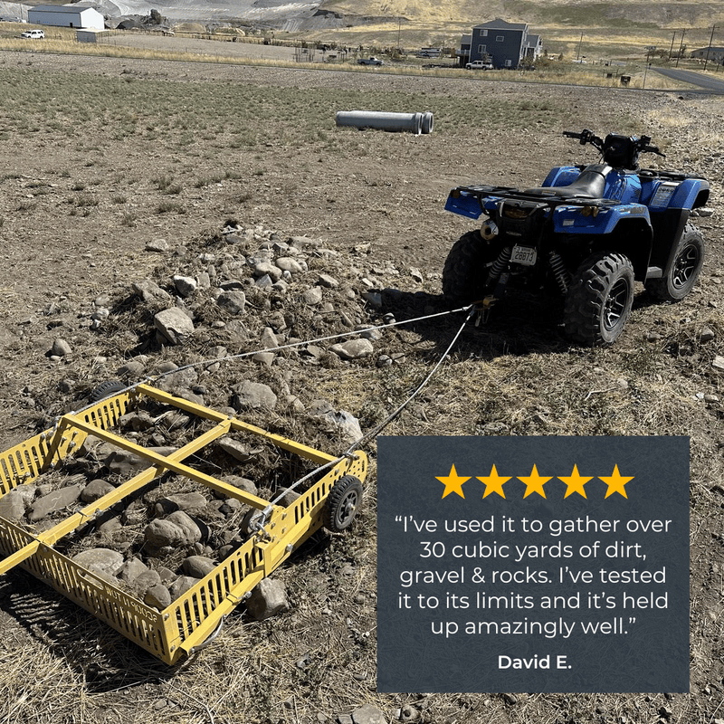 Scoop'N'Tow Manure Scooper / Paddock Field Cleaner + Trailer